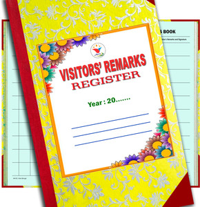 ANVIS Visitors' Remarks/Feedback Register Book | 100 Sheet | 200 Pages ...