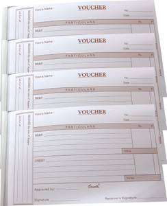 RetailPick Part Debit Credit Voucher Pad Debit/Credit Perforated ...