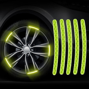 Obvie Car Tyre Reflective Stickers for Rim Universal Safety Warning ...