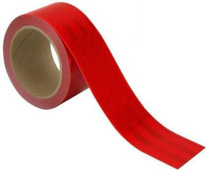 Woniry Red Car Reflective Tape Sticker (Pack of 1) 50.8 mm x 3 m Red ...