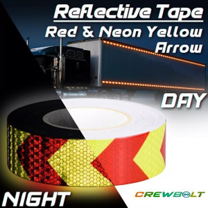 Crewbolt Reflective Tape High Visibility Caution Adhesive 2 Inch x 5 ...