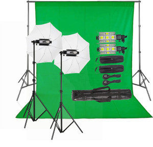PICPRO 250w LED Porta Light Kit with Green Screen for Videoshoot ...