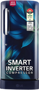 LG 210 L Direct Cool Single Door 5 Star Refrigerator with Base Drawer ...