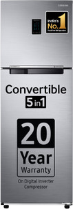 SAMSUNG 322 L Frost Free Double Door 3 Star Convertible Refrigerator ...