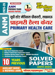 ANM Primary Health Care Previous Year Solved Papers 2025-26 Hindi ...