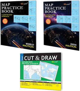 INDIA POLITICAL - MAP PRACTICE BOOK, WORLD POLITICAL - MAP PRACTICE ...