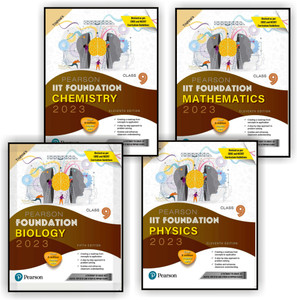 Class 9th IIT Foundation Physics + Chemistry + Biology+ Maths Pearson ...