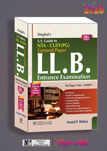 Singhal’s SS Guide To NTA – CUET (PG) General Paper [30th Edition] LLB ...