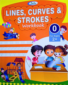 Lines, Curves And Strokes Workbook For Kids. To Practice Standing ...