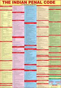 The Indian Penal Code Chart ( IPC Chart ) - Laminated | Size - 70x100 ...