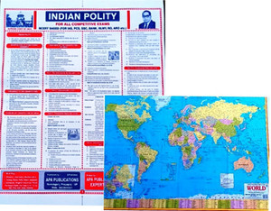 "Dynamic Duo: Indian Polity Chart And World Political Map Combo ...