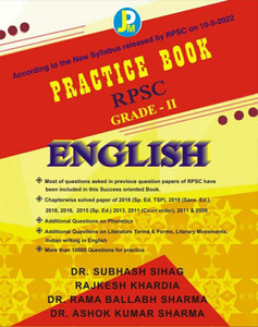 RPSC 2nd Grade English Practice Book By Dr. Subhash Sihag|Jain ...