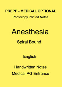 Prepp Anesthesia Meidcal Handwritten Photocopy Printed Notes Neet PG ...