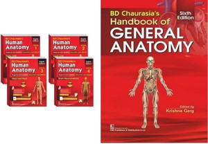 B D Chaurasia's Human Anatomy 4 Volume Set ( Vol.1 To Vol 4) + BD ...
