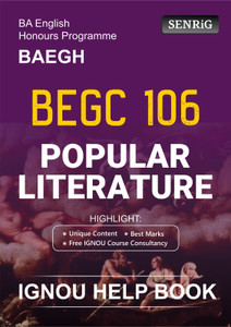 IGNOU BEGC 106 POPULAR LITERATURE Help Book IGNOU BEGC 106 Important ...