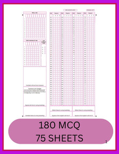 OMR Sheets For Practise NEET Exam , 200 MCQ 50 SHEETS With NTA Latest ...