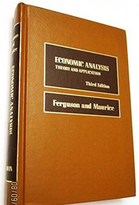 ECONOMIC ANALYSIS Theory And Application: Buy ECONOMIC ANALYSIS Theory ...