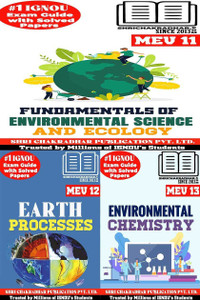 IGNOU MSCENV 1st Semester Help Books Combo Of MEV 11 MEV 12 MEV 13 ...