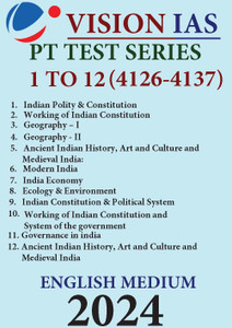 VISION IAS PRELIMS TEST SERIES 1-12 (4126-4137) 2024 English Medium ...