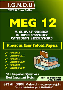 IGNOU MEG 12 Previous Years Solved Question Papers A Survey Course In ...