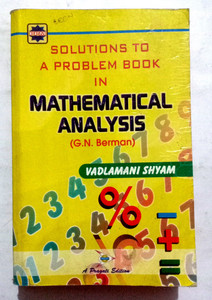 Solutions To A Problem Book In Mathematical Analysis (Old Used Book ...
