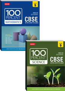 MTG 100 Percent Text-Book Class 9 Mathematics, Science (Set Of 2 Books ...