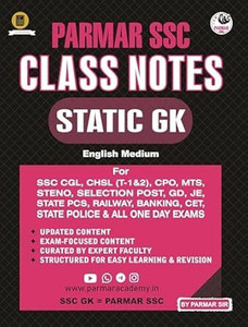 Parmar SSC Class Notes Static GK: Buy Parmar SSC Class Notes Static GK ...