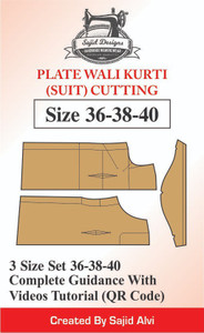 Tailors Plate Wali Kurti(Suit) Paper Parttan(Cutting) 36,38,40 Set Of 3 ...