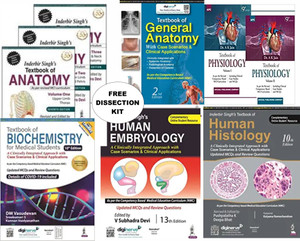 M.B.B.S 1ST Year Set With Free Dissection Kit {1 Human Anatomy ...