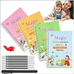 Copybook AGES 3+ FOR PRESCHOOLS NUMBER ALPHABET DRAWING MATH (SPIRAL ...
