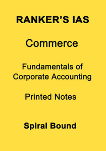Rankers IAS Commerce Fundamentals Of Corporate Accounting Printed Notes ...
