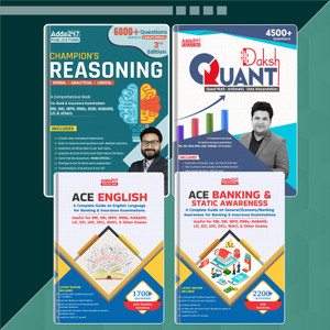 Set Of 4 Daksh Quant & Champion Reasoning 2.0 & Ace English Language ...