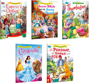 Set Of 5 World Famous Story Books (The Emperor's New Clothes, Snow ...
