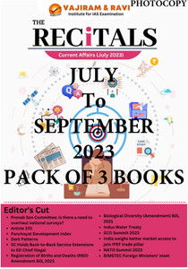 Vajiram & Ravi Monthly Magazine July To September 2023 Pack Of 3 Books ...