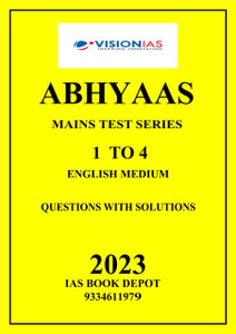 Vision Abhyaas Mains Test Series 1 To 4 With Answers Explanation 2023 ...