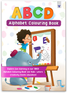 ABCD Alphabet Colouring Book For Kids | Learn And Practice To Draw And ...