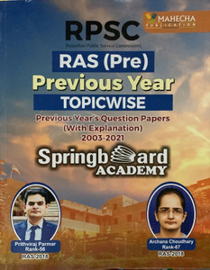 Mahecha Publication RPSC RAS Pre Previous Year Topicwise Paper ...
