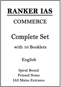 Rankers IAS Commerce Paper 1 And 2 Optional Printed Notes In English ...