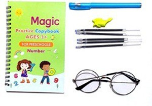 Arni Number Magic Book For Kids Calligraphy Practice Copy Self Deleting ...