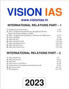 Vision IAS International Relations General Studies Printed Notes ...
