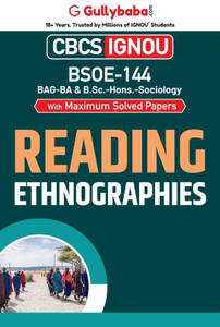 IGNOU BSOE-144 - Reading Ethnographies, Latest CBCS Help Book Edition ...