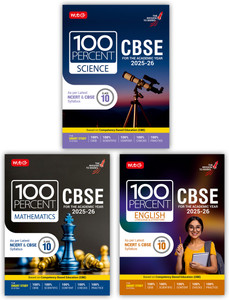MTG CBSE Class-10 100 Percent Science, Mathematics, English For 2025-26 ...