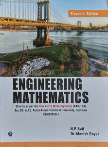 Engineering Mathematics Sem-I 11th Edition By N.P. Bali, Dr. Manish ...