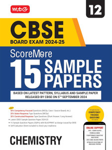 G CBSE Class 12 ScoreMore 15 Sample Papers Chemistry Book For 2025 ...