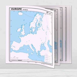 100 Europe Physical Outline Map For School: Buy 100 Europe Physical ...