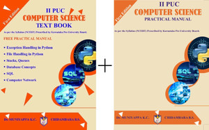 2nd PUC - COMPUTER SCIENCE - Text Book + Practical Manual |Set Of 2 ...