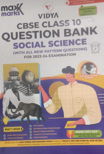 Vidya Maxx Marks Cbse Class 10 Question Bank Social Science [ With All ...