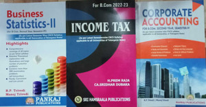 BUSINESS STATISTICS-II, INCOME TAX. CORPORATE ACCOUNTING - FOR B.COM II ...