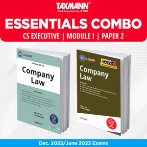 Taxmann's ESSENTIALS COMBO For CS Executive Dec. 2022/June 2023 Exams ...