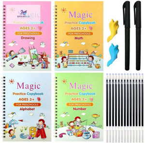 Flipkart.com | Mynxe Sank Magic Practice Copybook (4BOOKS,2 PEN,2 GRIP ...